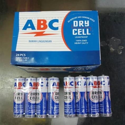 Jual Battery ABC Biru A Isi Pc Baterai AA Shopee Indonesia
