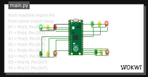 Blink With MicroPython Copy Wokwi ESP STM Arduino Simulator
