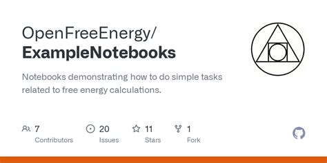 Github Openfreeenergy Examplenotebooks Notebooks Demonstrating How To Do Simple Tasks Related