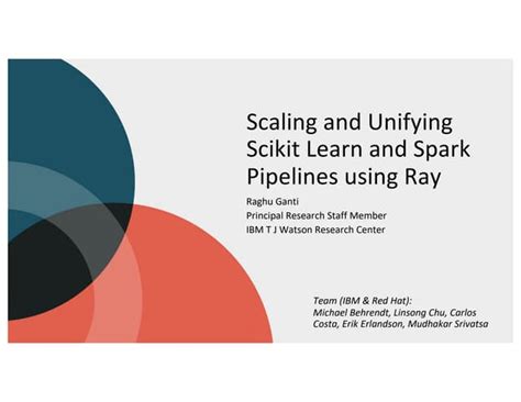 Scaling And Unifying Scikit Learn And Apache Spark Pipelines Pdf Cloud Computing Internet