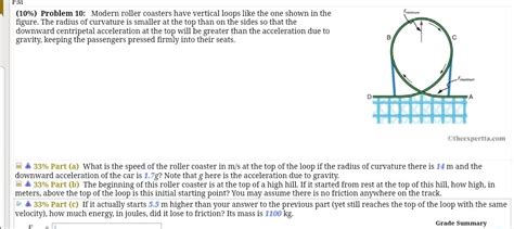 10 problem 10 modern roller coasters have vertical loops like the one