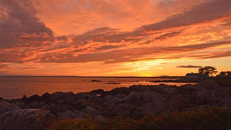 배경 화면 일몰 바다 구름 바닷가 해돋이 저녁 연안 태양 수평선 황혼 새벽 잔광 아침에 붉은 하늘 1920x1080 Thorragnarok
