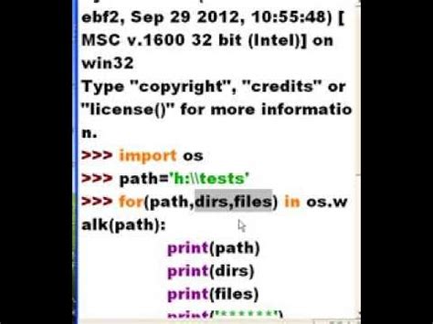 Python OS WALK YouTube