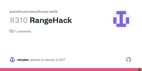 RangeHack Issue Azerothcore Azerothcore Wotlk GitHub