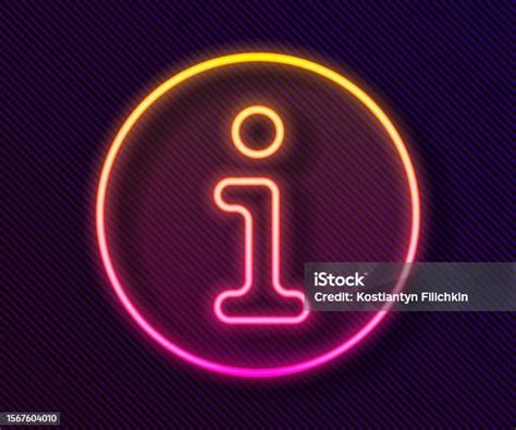 검은 색 배경에 격리 된 빛나는 네온 라인 정보 아이콘 벡터 개념에 대한 스톡 벡터 아트 및 기타 이미지 개념 검색 고객 서비스 담당자 Istock