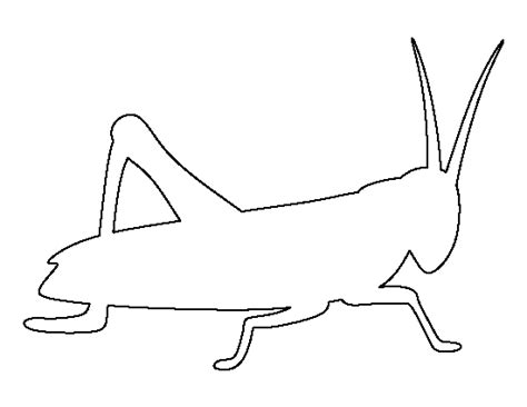 Grasshopper Pattern Use The Printable Outline For Crafts Creating