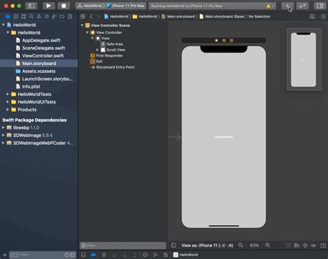 Xcode 12 在 Scrollview 上如何拖曳uiview或其他元件到content裡面 Mh Medium