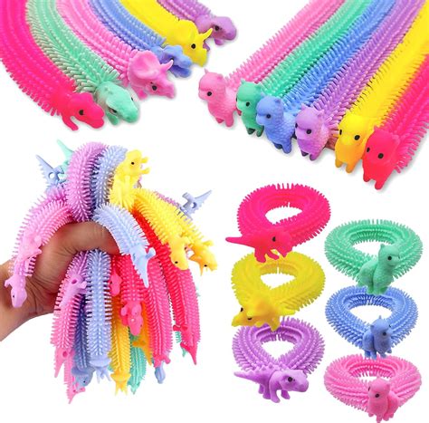 20 Pcs Stretchy Fidget Toycolorful Stretchy Strings Fidget Toysensory Fidget Worm