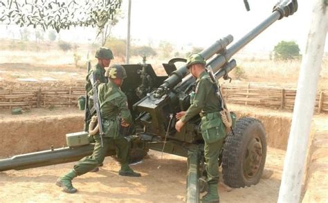 ရေကြည်မြို့ရှိ အမြောက်တပ် မှ ရခိုင်နှင့် ဧရာဝတီအစပ်သို့ လက်နက်ကြီးဖြင့