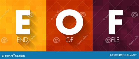 eof end of file is a condition in a computer operating system where