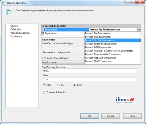 Microsoft Sql Server Integration Services Custom Ssis Component Foreach Ftp File Enumerator