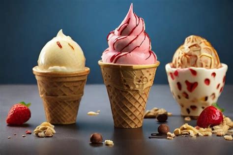 Premium Photo Tempting Twists Innovative Ice Cream Flavors
