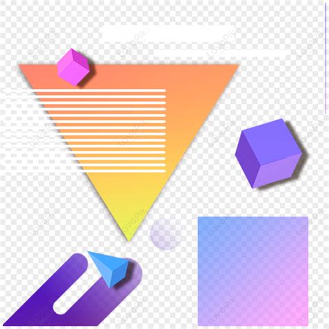 멤피스 라인 일러스트 삼각형 기하학적 테두리 소재요약입체 Png 일러스트 무료 다운로드 Lovepik