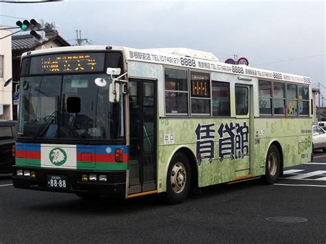 滋賀200 あ 8888湖国バス 滋賀県内バス車両DB スーパーマン鉄