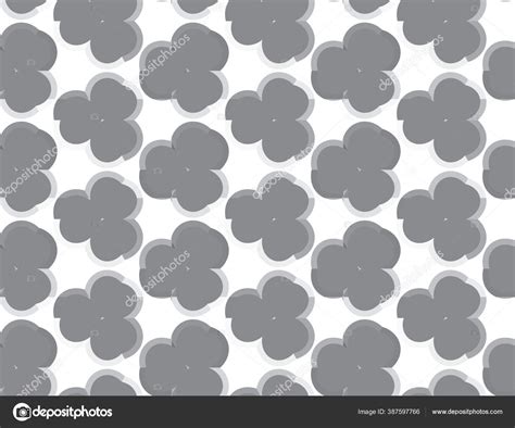Vector Seamless Pattern Line Art Stock Vector By GeometricPatterns 387597766