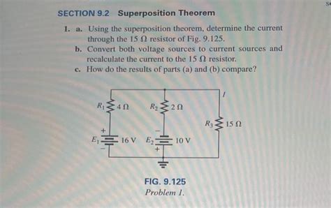 Solved Section 92 Superposition Theorem 1 A Using The