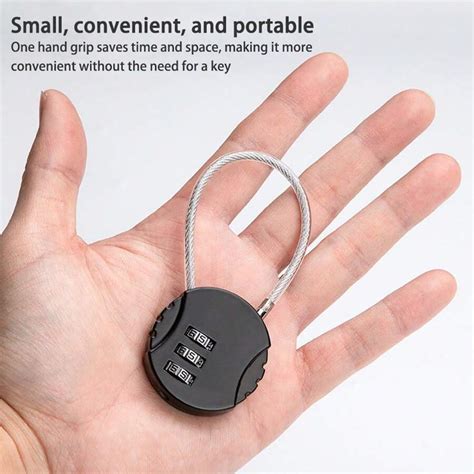 Metal Mini Dial Digits Code Lock Padlock Suitcase Combination Padlock