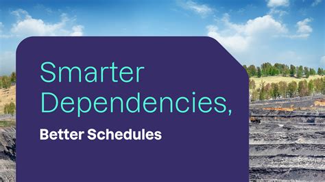 Smarter Dependencies Better Schedules Micromine Technology For Mining