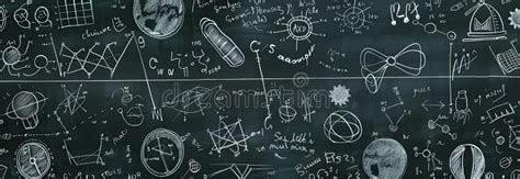 Monochrome Engineering Drawings On Blackboard For Urban Design Event