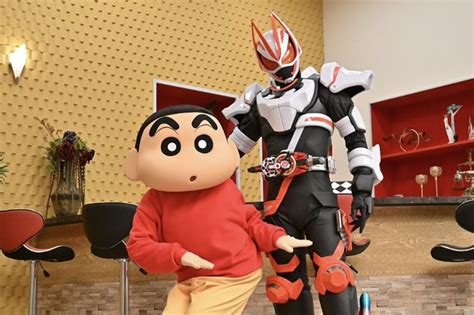 【仮面ライダーギーツ】ギーツ放送中にクレヨンしんちゃんとのコラボcmが放送！今日からあなたも・・・w
