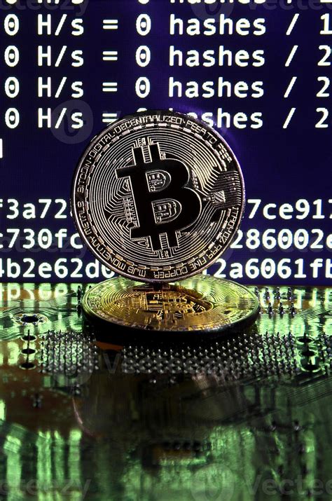 The Digital Process Of Cryptocurrency Mining By Using The Gpus Bitcoins And Video Card On A