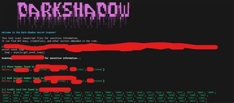 kamal python developer s on linkedin dark shadow secret scanner is a sleek command line tool
