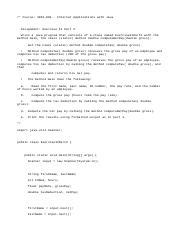 ExerciseI1part2 Java Course 4051 001 Internet Applications With Java Assignment