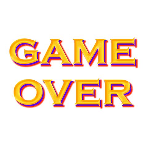 Game Over Clipart Hd Png Game Over Realistics Text Effect Design Transperent Image And Psd