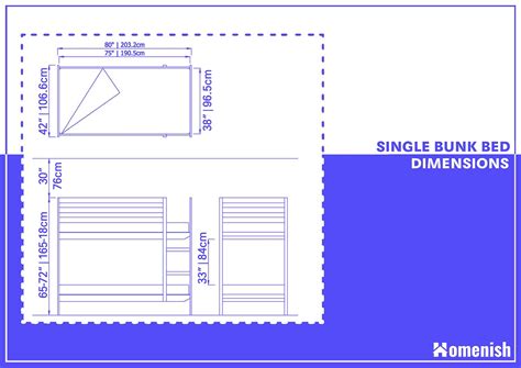Dimensions Of Single Bunk Bed At Robt Devane Blog