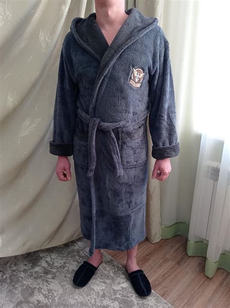 Купить Мужской пушистый халат на запах размер 50 52 цена 950 грн — Prom Ua Id 1740869167