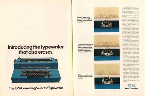 IBM Correcting Selectric Typewriter Advertisement