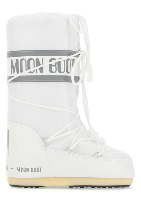Moon Boot White Nylon Icon Boots Grailed