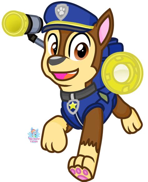 Paw Patrol Chase Vector 3 By Rainboweevee Da On Deviantart
