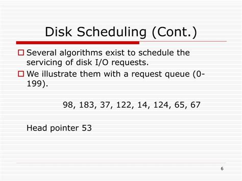 PPT Disk Scheduling PowerPoint Presentation Free Download ID