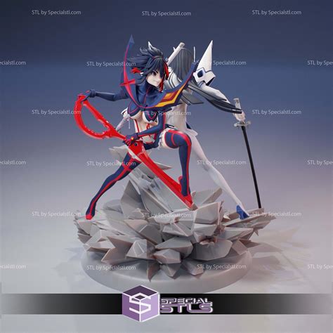 Satsuki Kiryuin And Ryuko Matoi Stl Files From Kill La Kil 3d Model