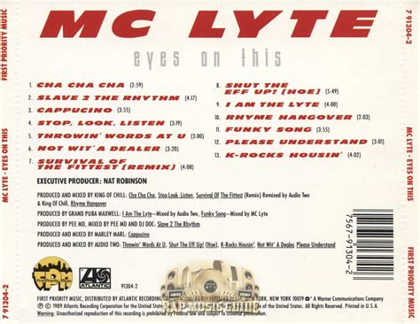 Mc Lyte Eyes On This Cd Rap Music Guide