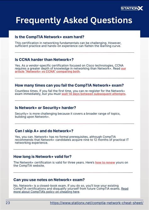 Best Comptia Network Cheat Sheet Updated For N10 009 Exam
