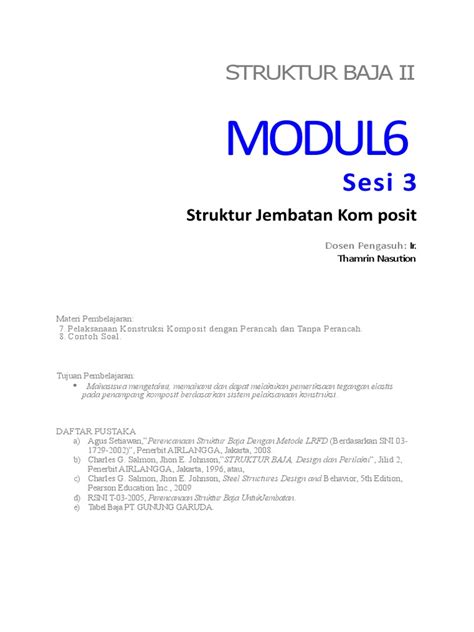 Modul 6 Sesi 3 Jembatan Komposit Pdf
