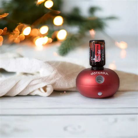 Doterra Ruby Bubble Diffuser With Holiday Joy Essential Oil Blend 15ml