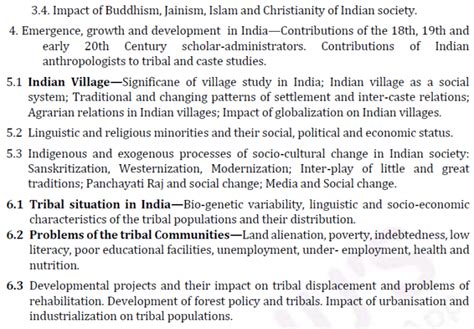 Ias Anthropology Syllabus For Upsc Anthropology Optional Syllabus