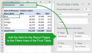 Create Multiple Pivot Table Reports With Show Report Filter Pages Excel Campus