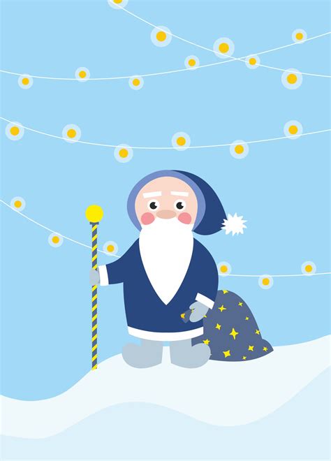 Иллюстрация Новогодняя открытка