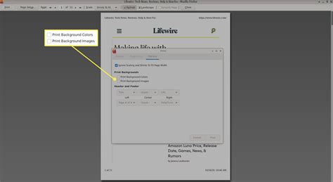 How To Modify Page Setup For Printing In Firefox