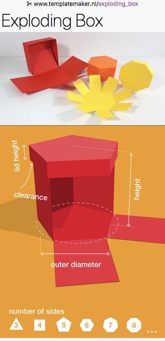 Free Custom Exploding Box Templates From ︎ Templatemakernlexploding