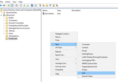 Managing User Accounts In Active Directory Part 1 Creating And Deleting Users