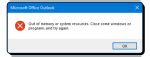 How To Fix Outlook Out Of Memory Or System Resources Error