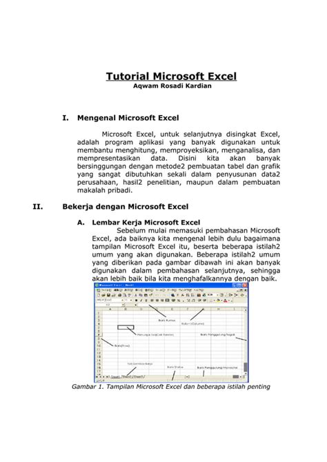 Tutorial Msexcel Pdf