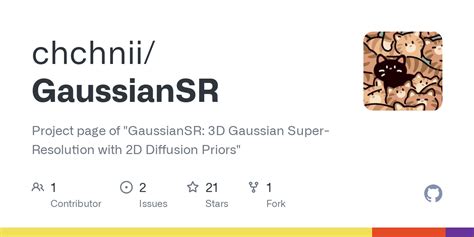 Github Chchniigaussiansr Project Page Of Gaussiansr 3d Gaussian