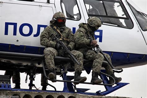 Assault Group From Sobr Rys Was Landed On The Roof During The