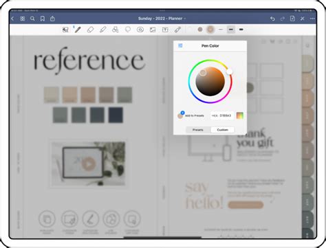 By The Brook Design Customize Pen Highlight Colors Goodnotes